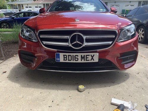 Original MERCEDES MB E Class W213 AMG Front Number Plate Holder ...