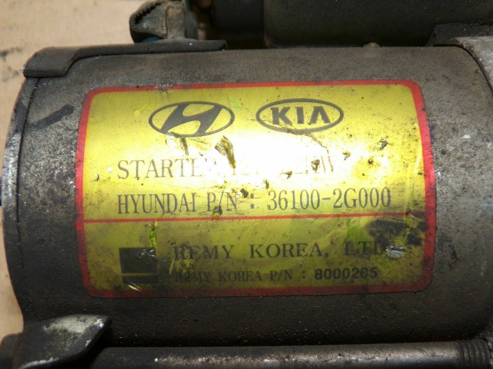 Hyundai Genesis Sonata Tucson Kia Optima Magenta Forte starter motor ...