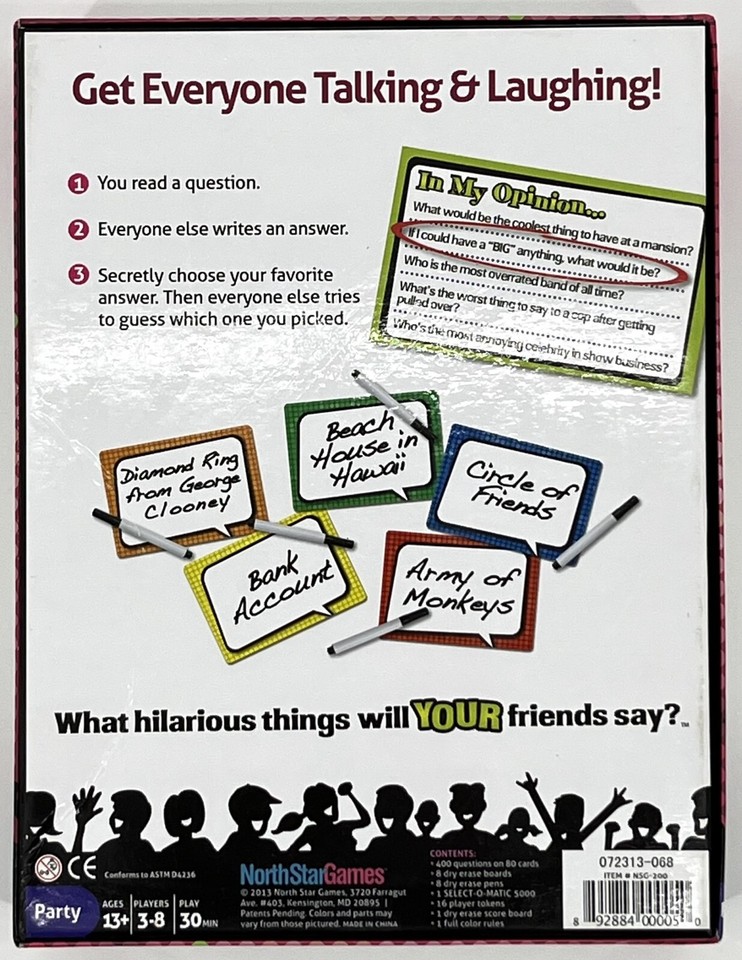 Say Anything Game - What Hilarious Things Will Your Friends Say? Party ...
