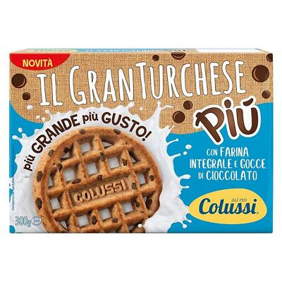 BISCOTTI COLUSSI IL GRAN TURCHESE PIU' INTEGRALE GOCCE CIOCCOLATO 300GR ...