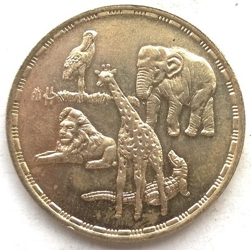 Egypt 1991 National Zoo 5 Pounds Silver Coin,UNC | eBay