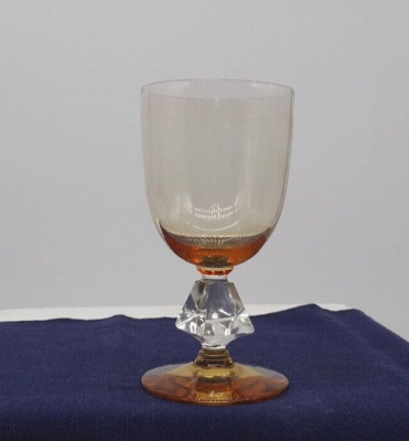 VINTAGE BRYCE AQUARIUS AMBER WINE GLASS | eBay