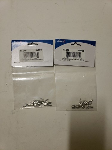Supco T1146 Non-Insulated Spade Terminal Connector for 16-14 Wire #10 ...