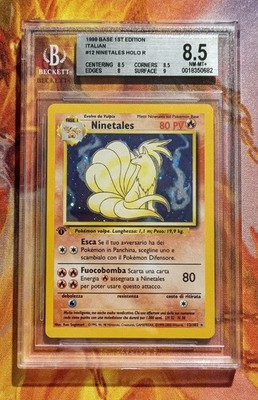 Ninetales Base Set First Edition Italian Bgs 8.5 Holo | eBay