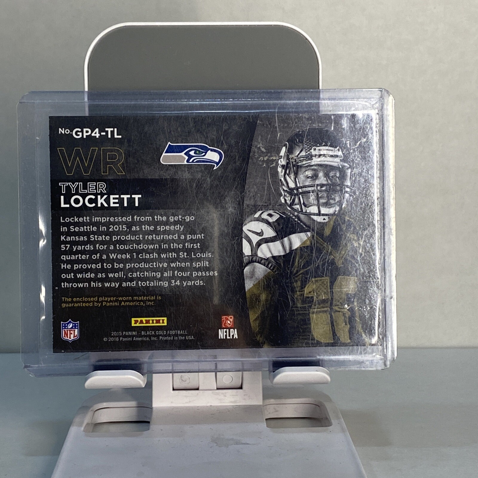2015 Panini Black Gold Rookie #GP4-TL Tyler Lockett Seattle Seahawks ...