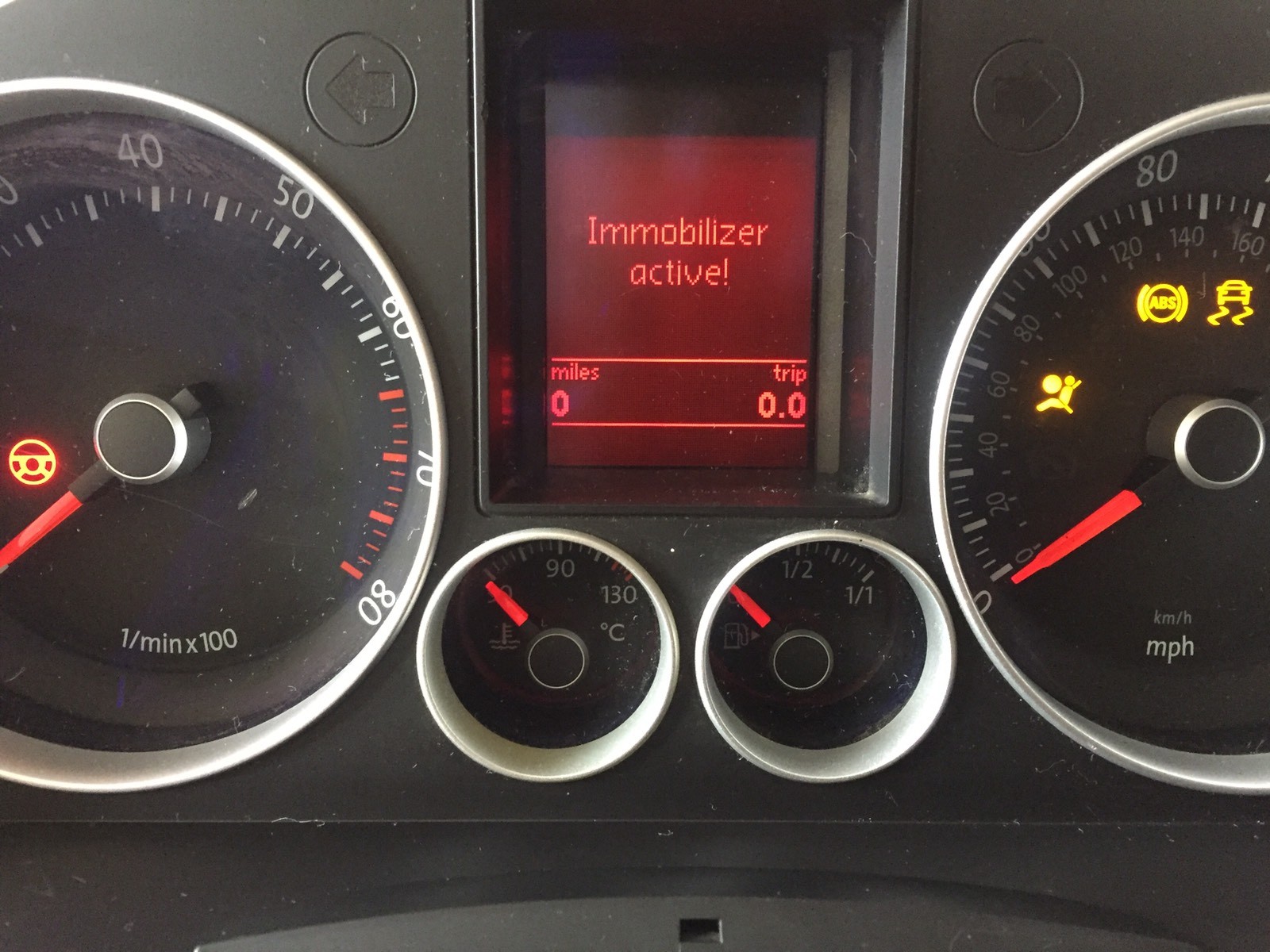 VW Golf Mk5 GTI Speedometer Instrument Cluster 1k6920973 Highline Can ...