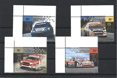 Argentina Stamps 2006 Racing Cars Complete Set 4v Page Corners MNH | eBay
