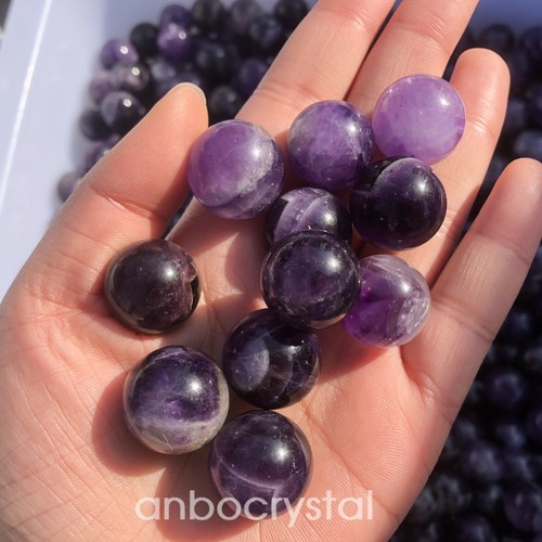 10pcs Natural Dream Amethyst sphere Quartz Crystal Ball Reiki Healing ...