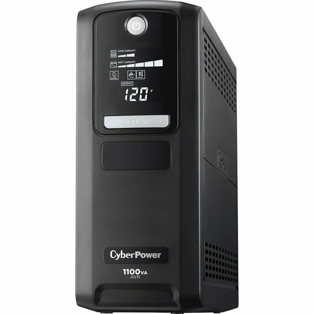 CyberPower 1100 VA PC Battery Back-up System Surge Protector - Black ...