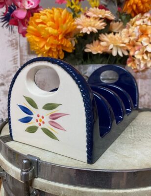 Temptations Confetti Old World Stoneware Taco Holder New Napkin ...