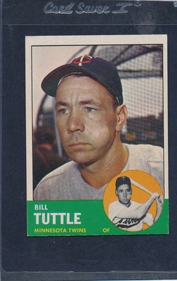 1963 Topps #127 Bill Tuttle Twins EX 63T127-90316-4 | eBay