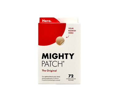 Hero Mighty Patch 72 Count The Original Hydrocolloid Acne Pimple Patch ...