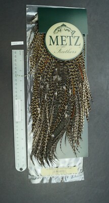 Metz #2 Natural Barred Variant Rooster Saddle Fly Tying Lot-SF 368 | eBay