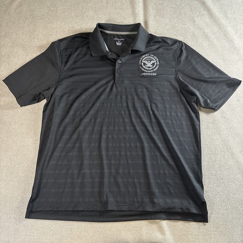 Champion Department of Defense Pentagon Polo Shirt Golf Black Men XL | eBay