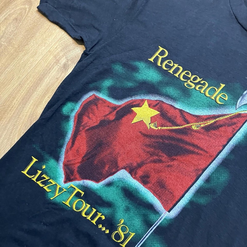 Vintage Thin Lizzy Renegade Tour 1981 Black Band t shirt 80s Large ...