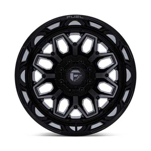 20X8.25 Fuel 1PC D875 FLUX DUALLY 8X6.5 -246MM GLOSS BLACK BRUSH FC ...
