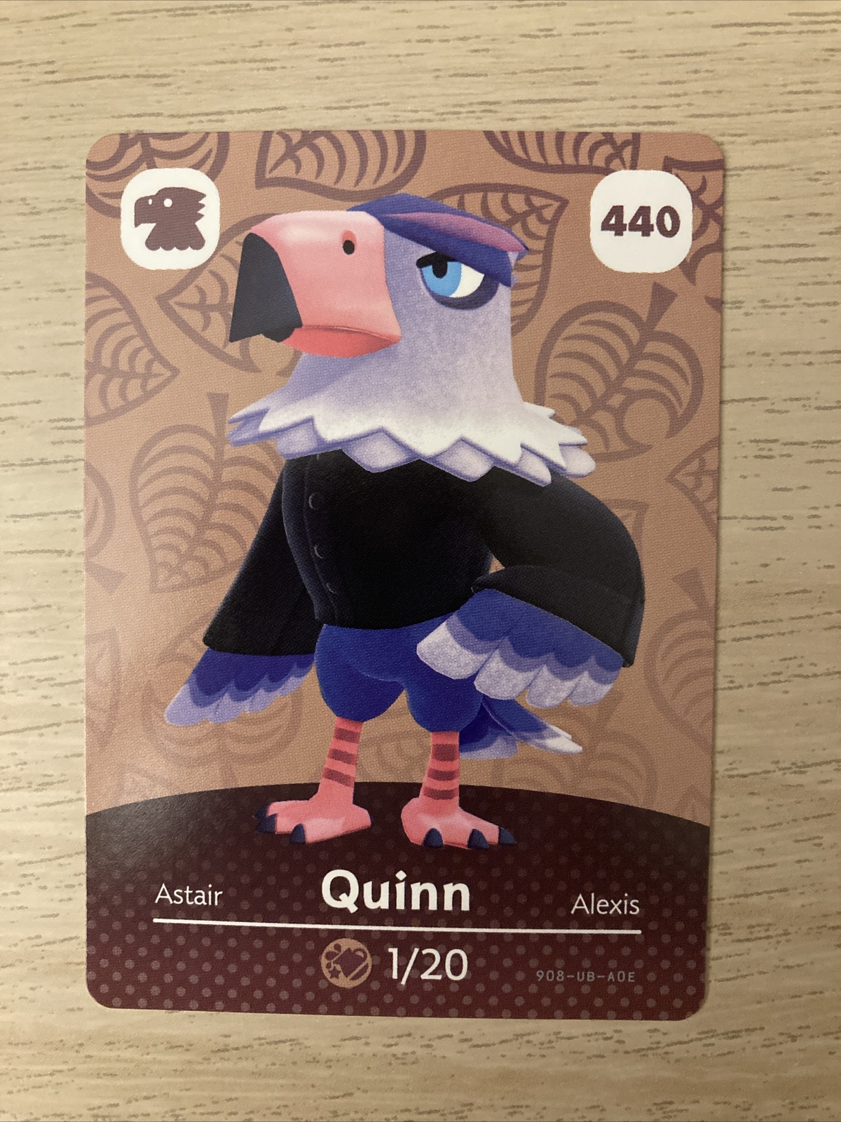 ACNH Animal Crossing Series 5 - QUINN Amiibo Card #440 Authentic ...