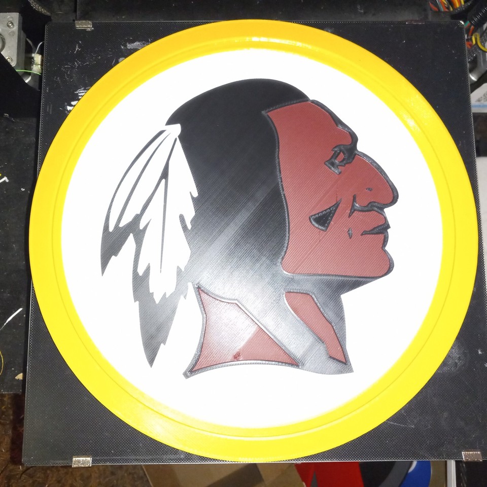8 Inch Washington Redskins NFL Football 3D Logo Wall Sign. | eBay