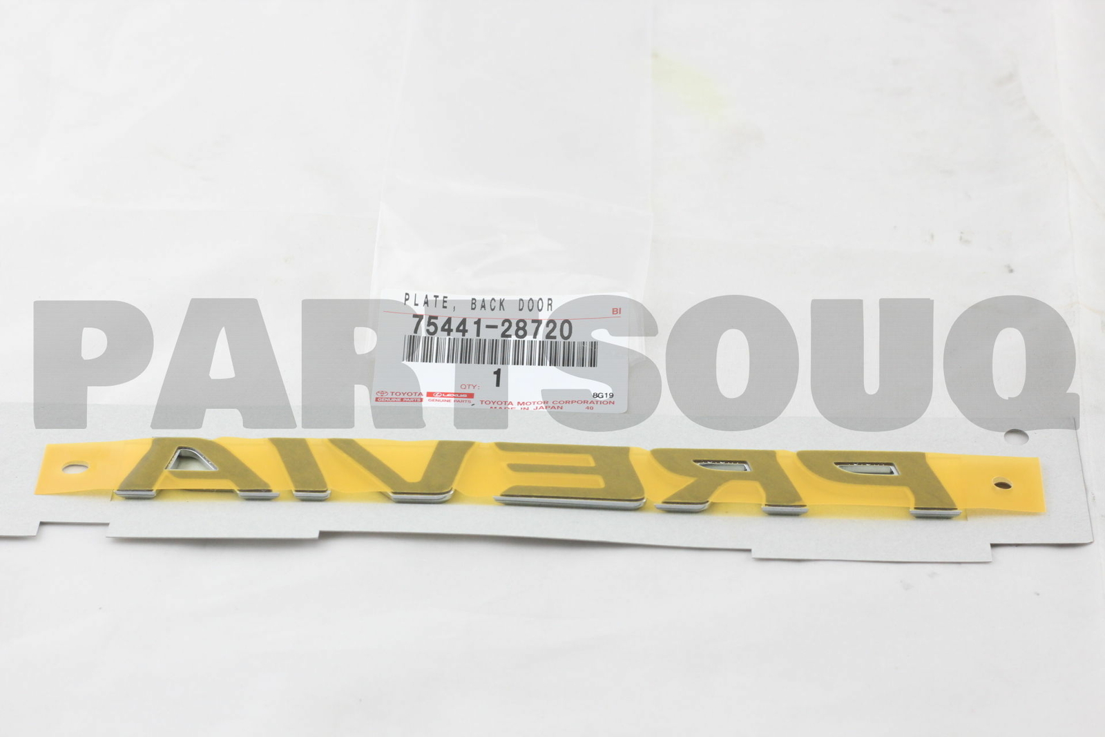 7544128720 Genuine Toyota PLATE, BACK DOOR NAME, NO.2 75441-28720 | eBay