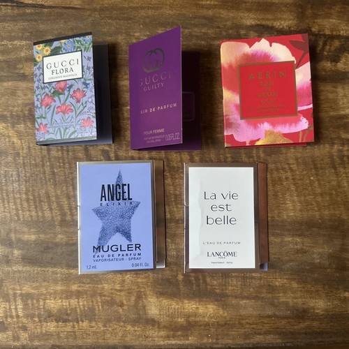 5 PREMIUM Parfume SAMPLES for Women Gucci, MUGLER, Aerin & Lancôme | eBay