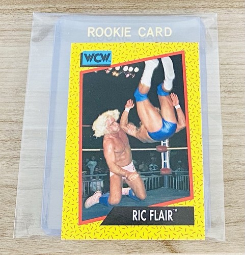 Ric Flair Rookie 1991 WCW Wrestling Nature Boy #40 Yellow Card WWE🌟Mint ...