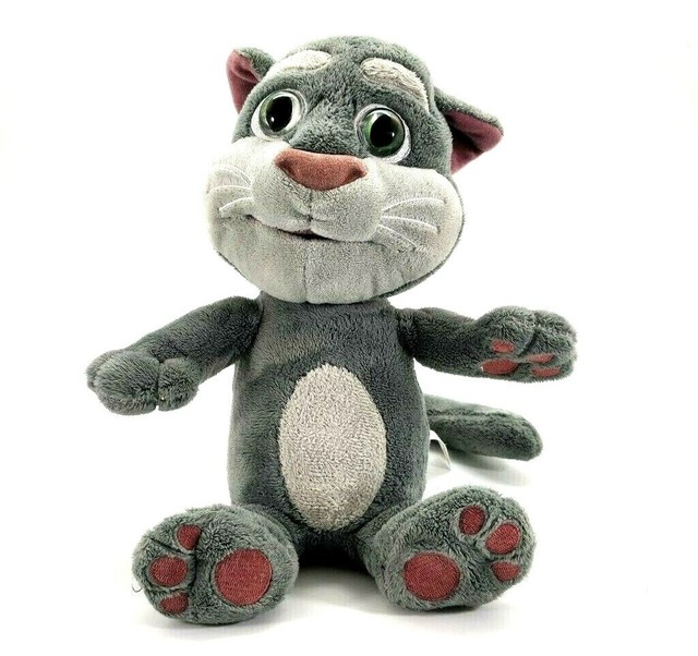 Dragon-i Toys 2015 Talking Tom Talk Back Friends 80802 Gray Cat Plush 9 ...