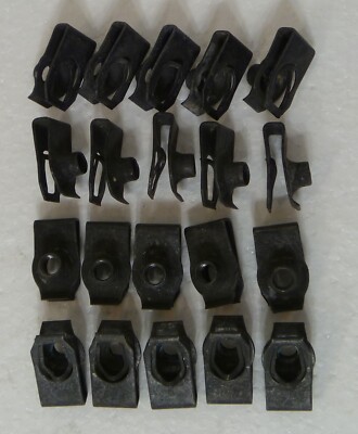 20pc OEM Ford Extruded U-Nuts U-Shaped Speed Nuts Self-Retained Clips ...
