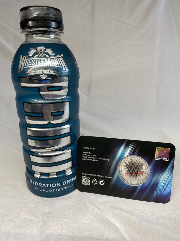 Wrestlemania 40 Prime Hydration Drink Exclusive Bottle New Sealed Full ...