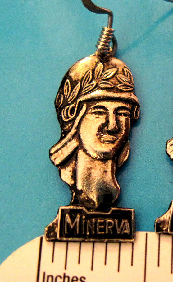 MINERVA auto emblem - earrings , ear rings GIFT BOXED | eBay