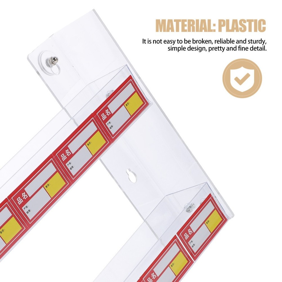 2 Sets Transparent Cigarette Display Rack Durable 2-layer Cigarette ...