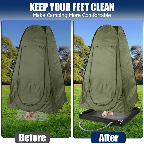 Portable Shower Pan Foldable RV Camping Shower Base Outdoor & Indoor | eBay