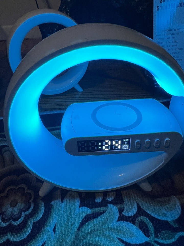 Smart Light Sound Machine G63 Multifunctional Wireless Charger Sleep ...