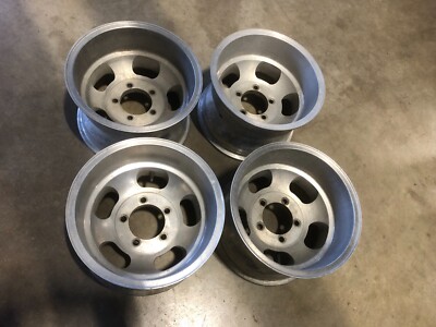 Vintage Jeep Wheels 15"x10" 5x5.5 Slot Wheels Aluminum Mag Wheel Ford ...