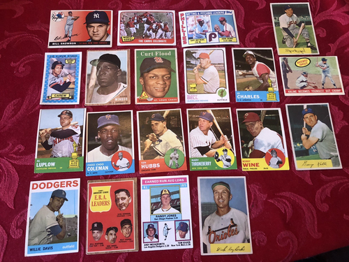 Vintage Topps Baseball Cards 20 MLB NICE Sports Trading Cards | eBay