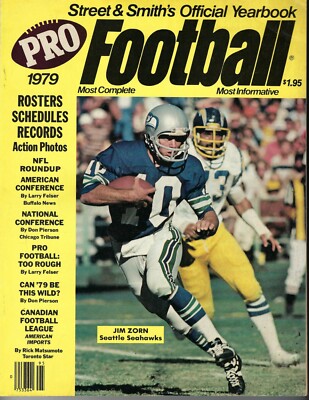 1979 Street & Smith's Pro Football magazine Jim Zorn, Seattle Seahawks ...