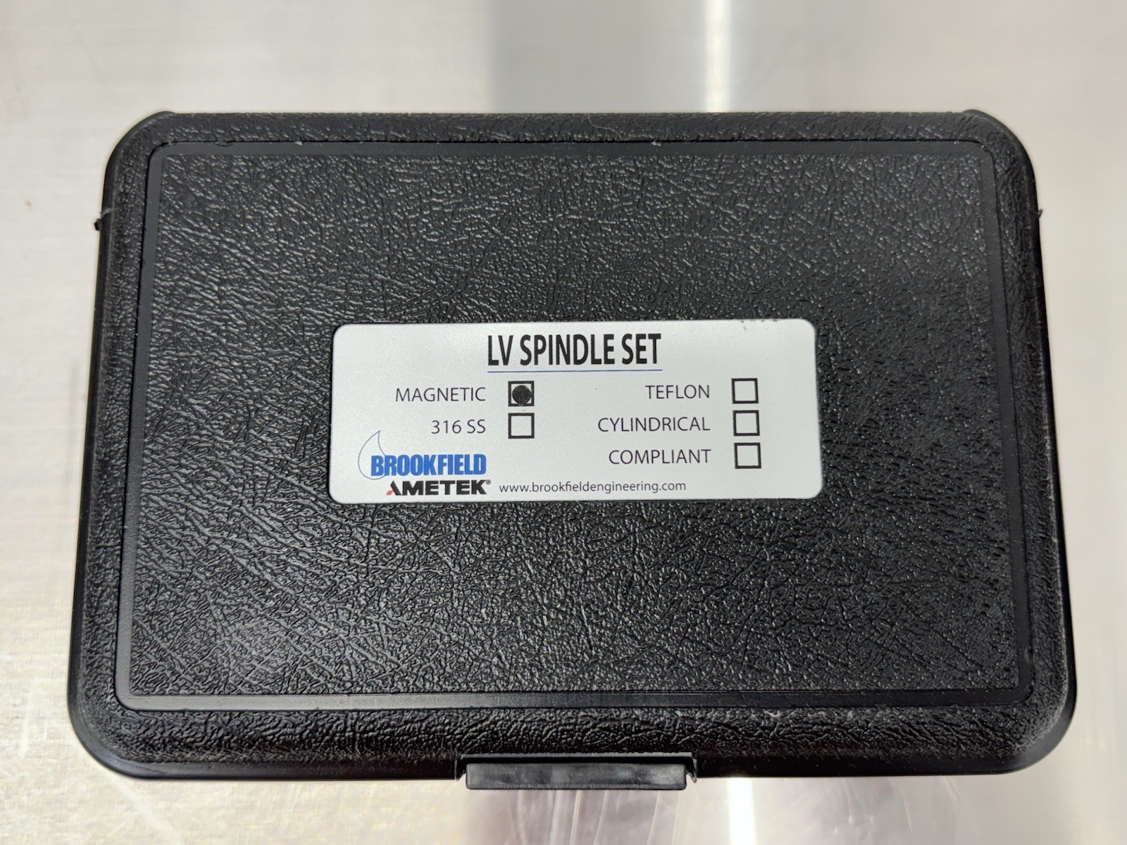 Brookfield MAGNETIC LV Spindle Set w/Case LV-1 (61), -2(62), -3(63 ...