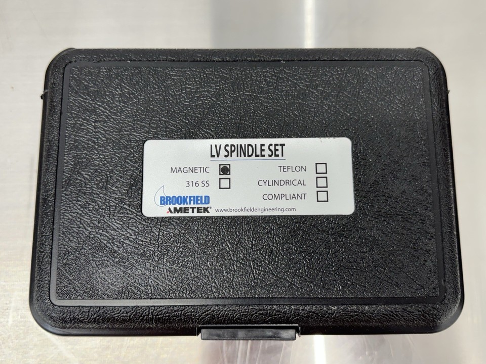 Brookfield MAGNETIC LV Spindle Set w/Case LV-1 (61), -2(62), -3(63 ...