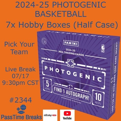 BOSTON CELTICS 2024-25 PHOTOGENIC BASKETBALL 7x Hobby Box - 1/2 CASE ...