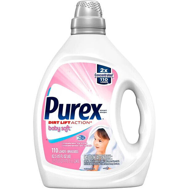 Purex Dirt Lift Action Baby Soft Liquid Laundry Detergent - 82.5 fl oz ...