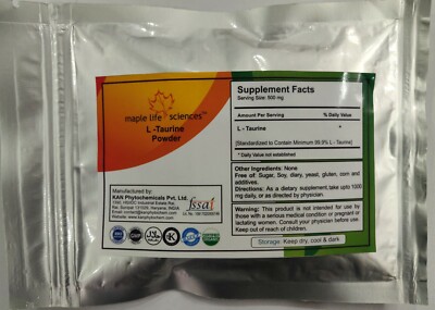 L-Taurine Powder 99.9% Pure & High Quality | eBay