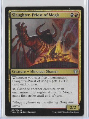 MTG Slaughter-Priest of Mogis Theros Beyond Death (THB) Magic #227/254 ...