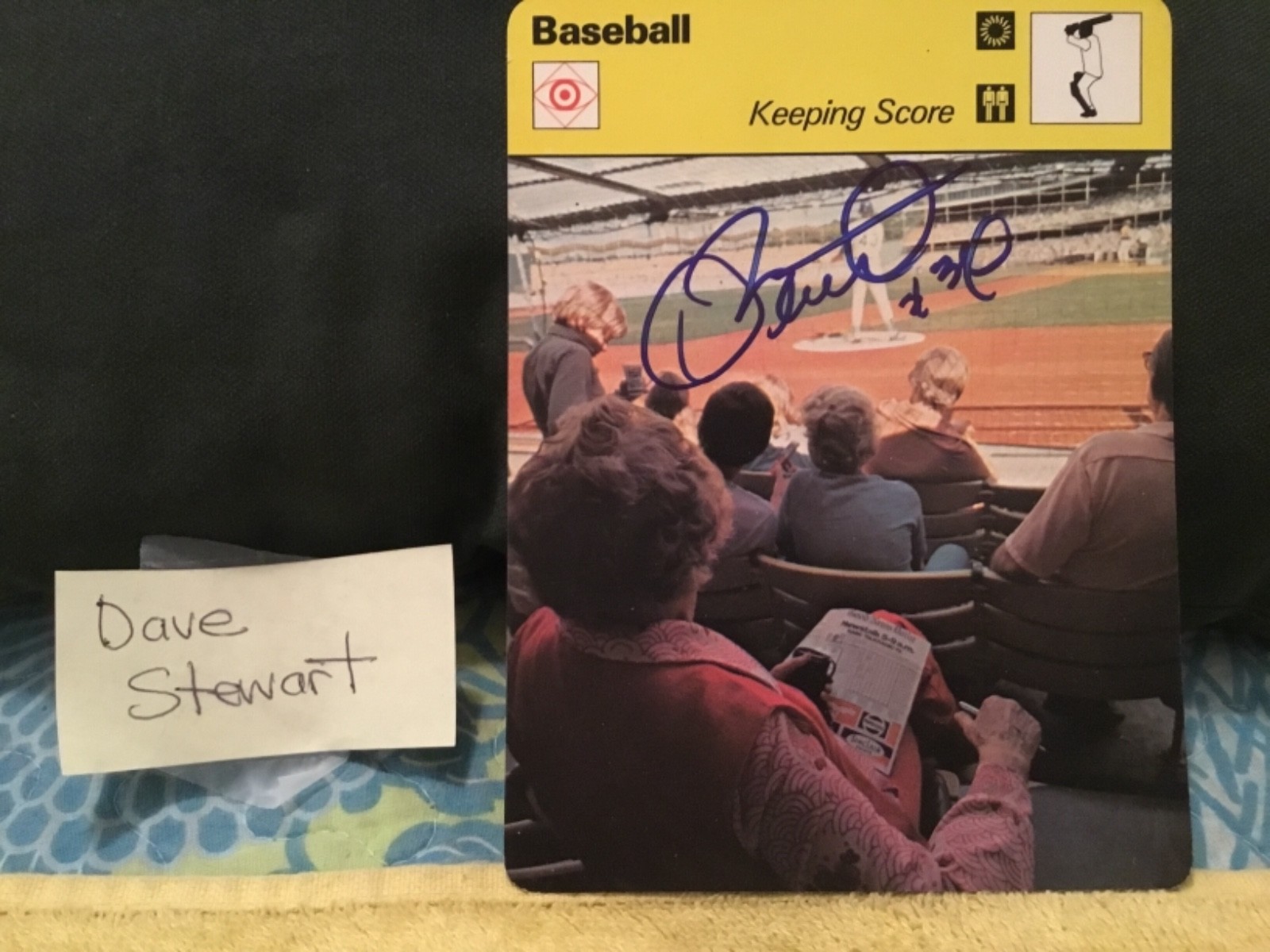 DAVE STEWART SIGNED SPORTSCASTER CARD/ OAKLAND A'S,LA DODGERS | eBay