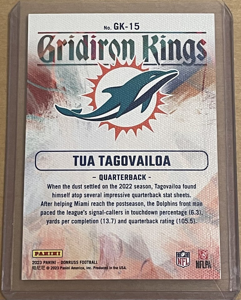 2023 Donruss Tua Tagovailoa Gridiron Kings GK-15 Miami Dolphins | eBay