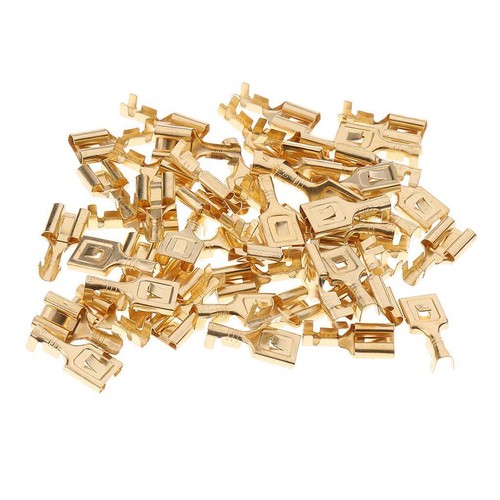 High Quality 50Pcs Brass Terminal Cable Locking Female Spade 7.8mm | eBay