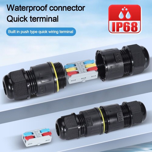 2/3 Pin Waterproof Junction Box IP68 Waterproof Rainproof Terminal ...