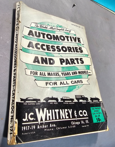 Vintage 1961 J.C. Whitney & Co. Catalog No. 171 Auto Accessories and ...