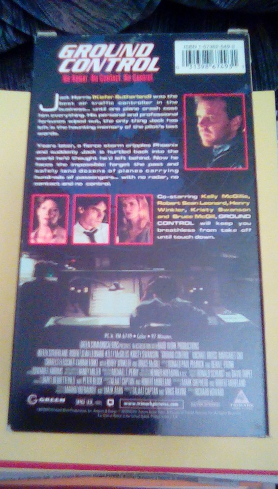 Ground Control 1998 VHS air traffic controllers Kiefer Sutherland Henry Winkler 31398674931| eBay