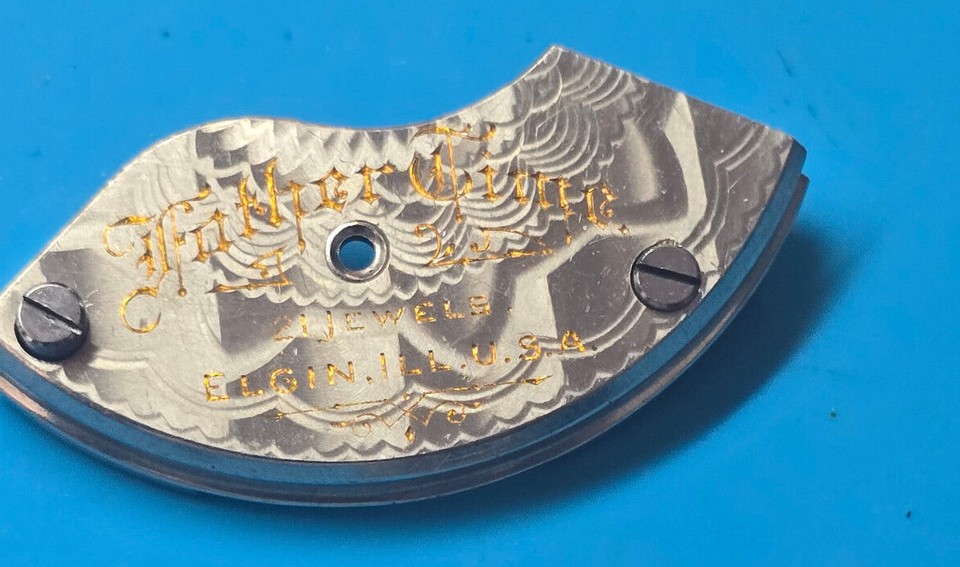 VINTAGE 18 SIZE 21 JEWEL ELGIN FATHER TIME GRADE 252 POCKET WATCH ...