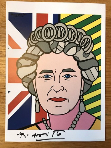 The Queen (Brazilian Themed) by Romero Britto. Signed Postcard Print 15 ...