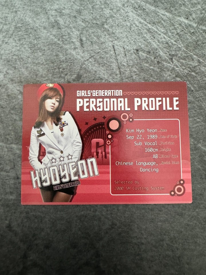 SNSD Girls Generation Official Star Card - JESSICA - Season 1 Genie ...